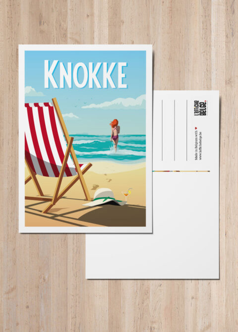 Carte Postale Knokke | L'Affiche Belge - Belgian Travel Posters