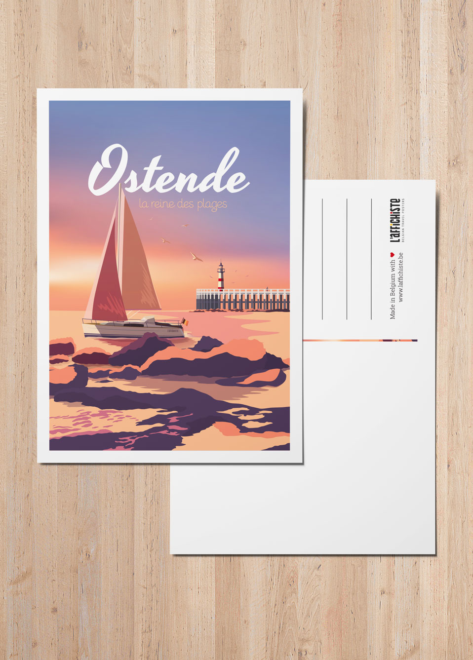 Carte Postale Knokke | L'Affiche Belge - Belgian Travel Posters